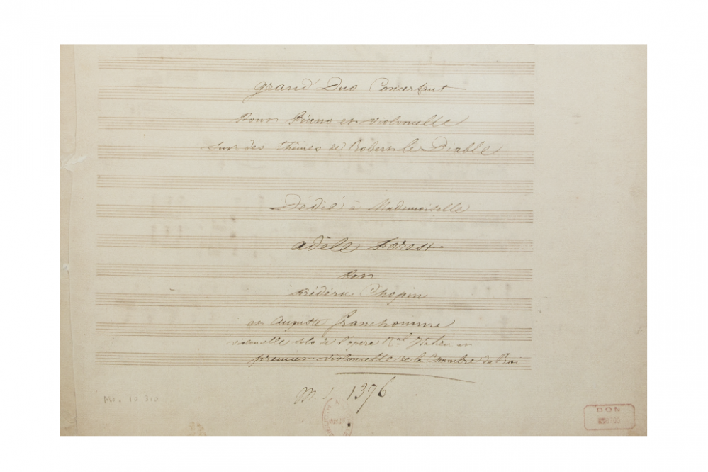 Produkt "Grand Duo Concertant (autograf edycyjny, Bibliothèque ...